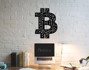 Bitcoin Metal Art | Etsy