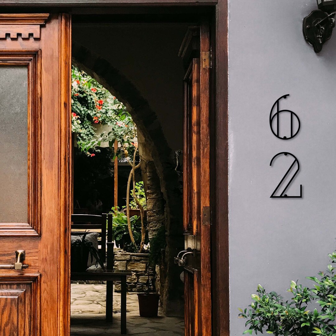 Metal Wall Art Custom Door Numbers Personalized Gift for - Etsy