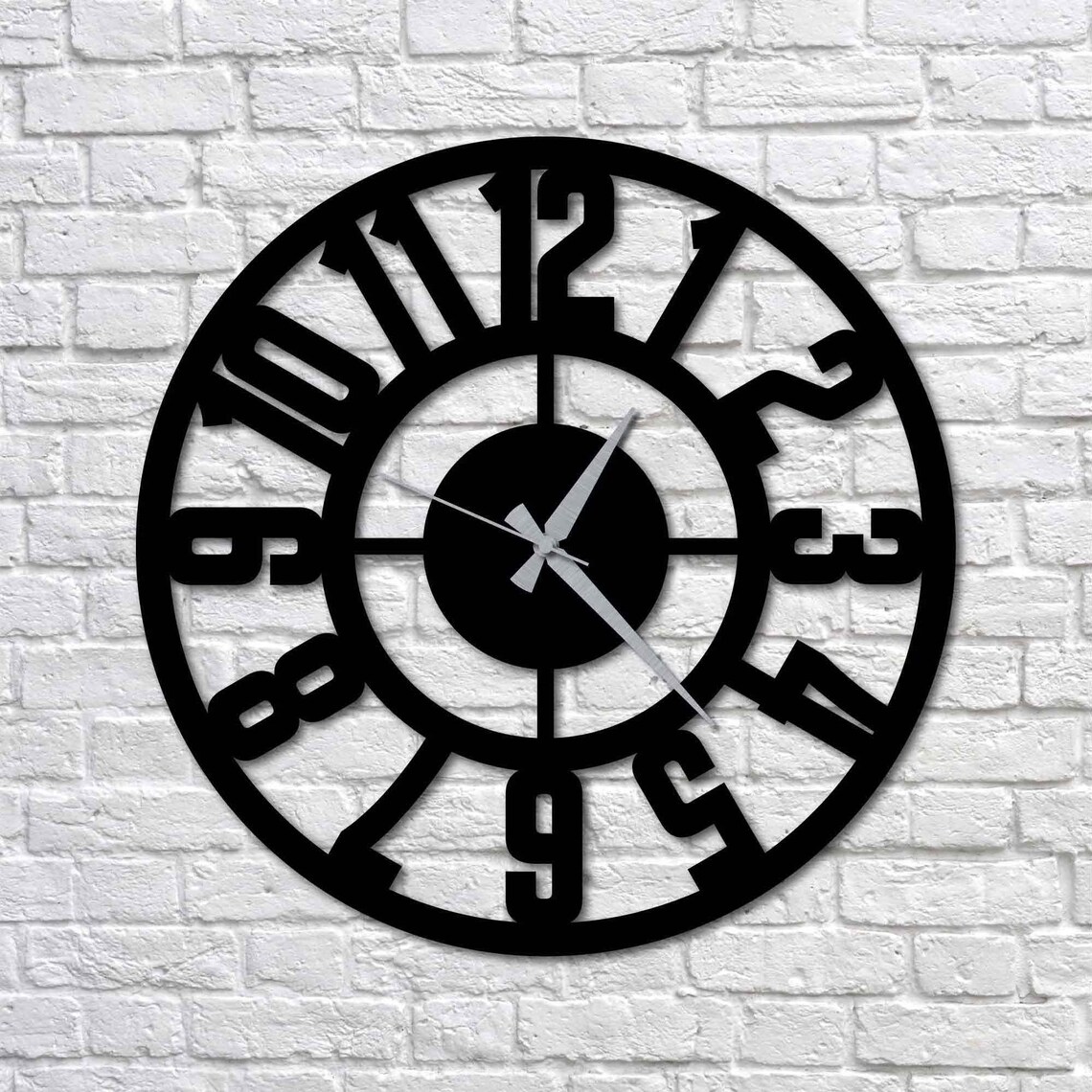 Metal Wall Clock Numbers Interior Decoration Home Decor - Etsy