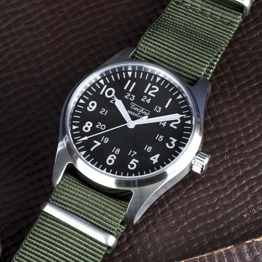 Techné by SIDUNA MIL-W-3818B General Purpose Watch, Swiss Soprod P024 ...