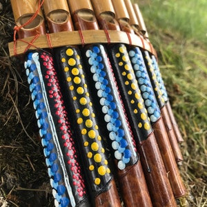 BAMBOO PANPIPES HARMONICA Pan Pipes Windpipes Handmade Musical ...