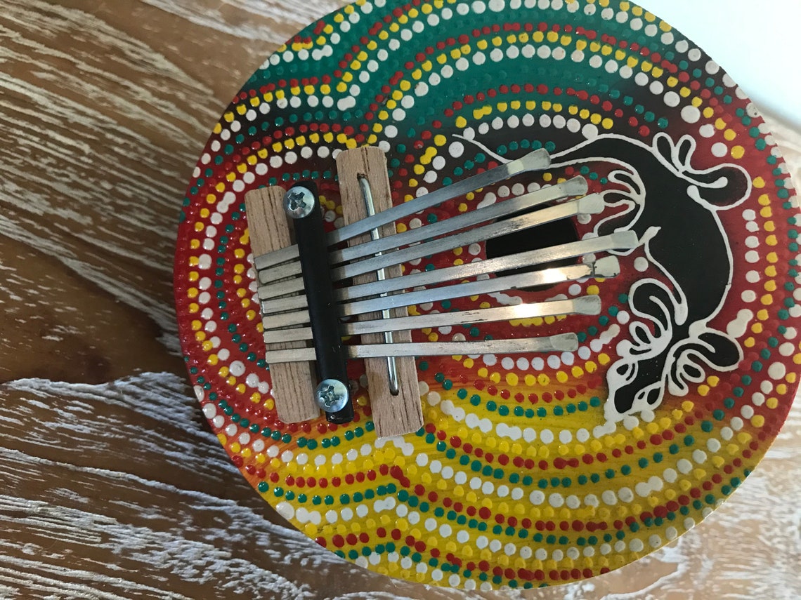 7 Key Finger Piano Kalimba Coconut Shell Thumb Musical Instrument Hand ...