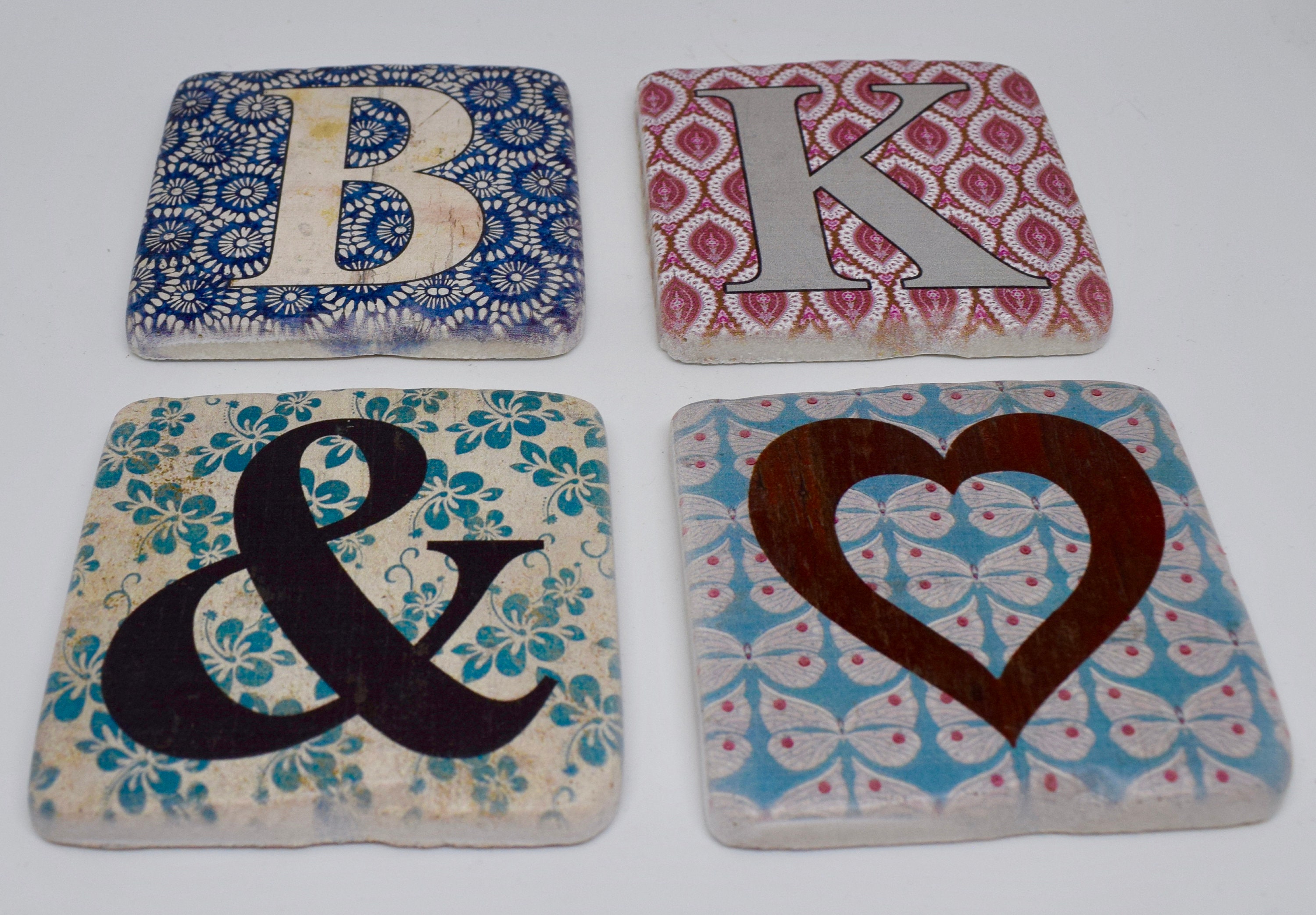 Handmade Alphabet Resin Coasters Ceramic Stone Coffee Tea - Etsy UK