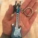 Acoustic Electric Mini Guitar Key Ring 10cm Designs Wooden Handmade ...