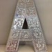20cm A-Z Aluminium and Wood Letter Wall Hanging Alphabet Names Initials ...
