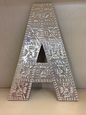 20cm A-Z Aluminium and Wood Letter Wall Hanging Alphabet Names | Etsy UK