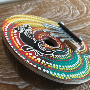 7 Key Finger Piano Kalimba Coconut Shell Thumb Musical Instrument Hand ...