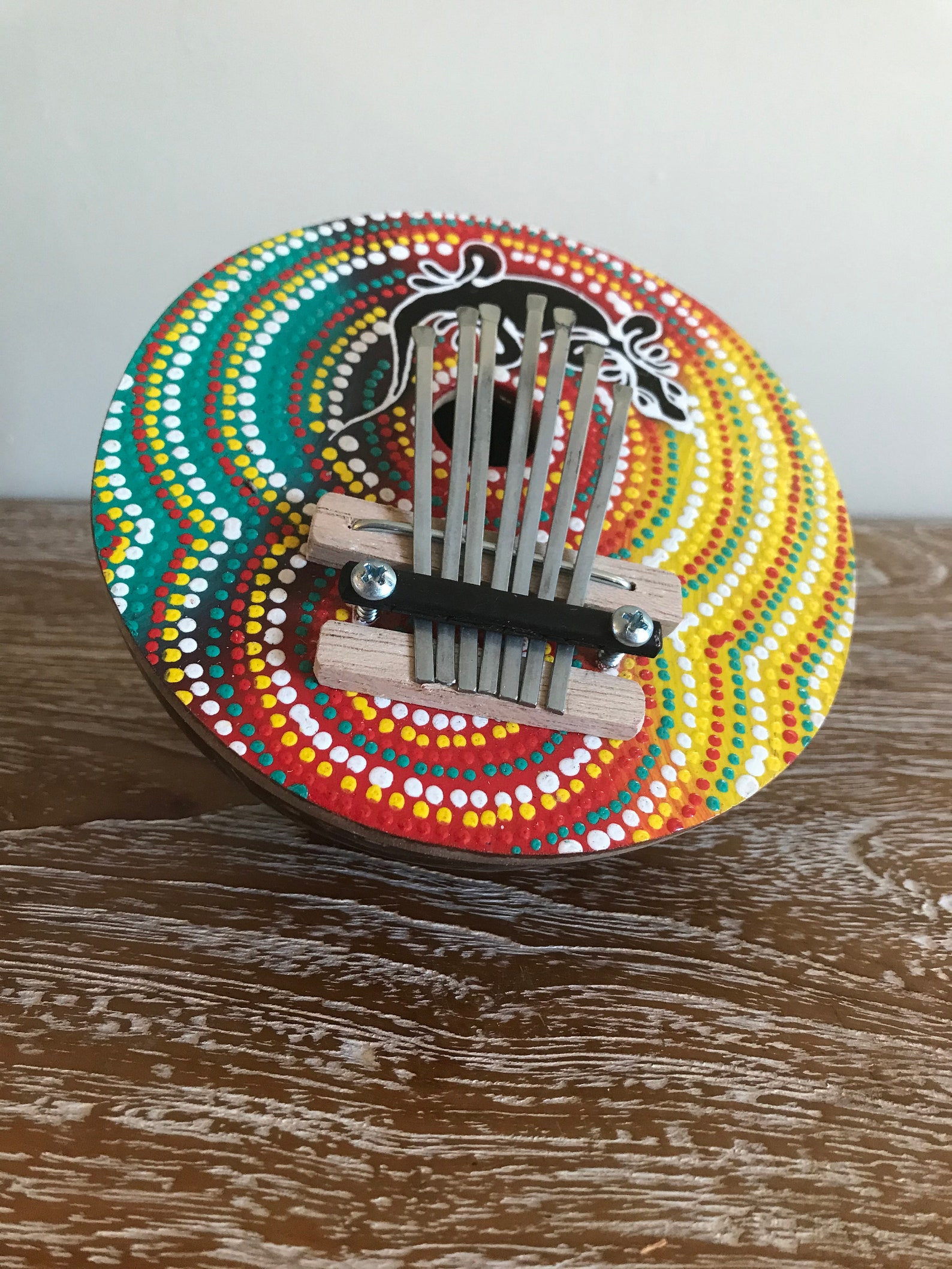 7 Key Finger Piano Kalimba Coconut Shell Thumb Musical Instrument Hand ...