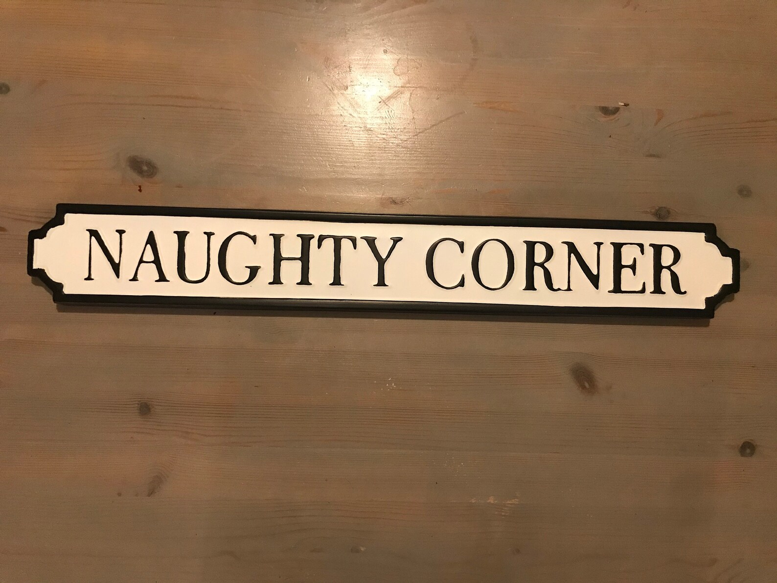Naughty Corner Road Sign Vintage Road Street Sign Retro Metal Children ...