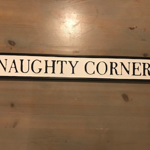 Naughty Corner Road Sign Vintage Road Street Sign Retro Metal Children ...
