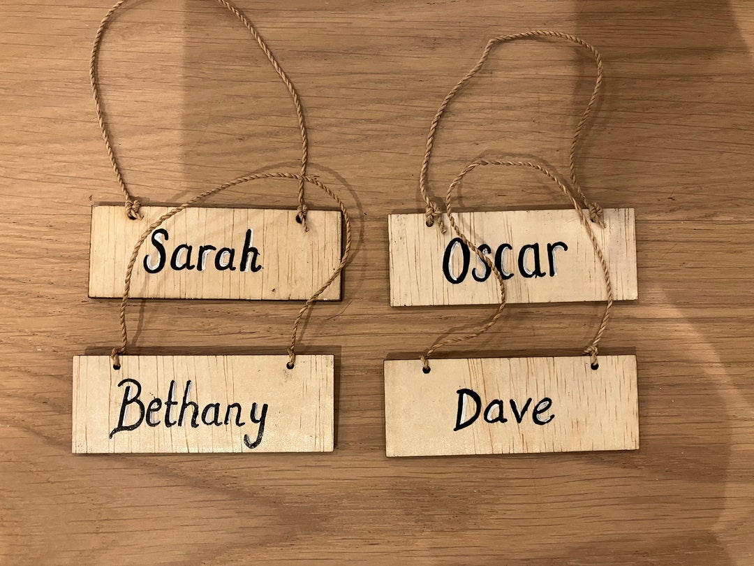 Wooden Duck Name Tags - Etsy