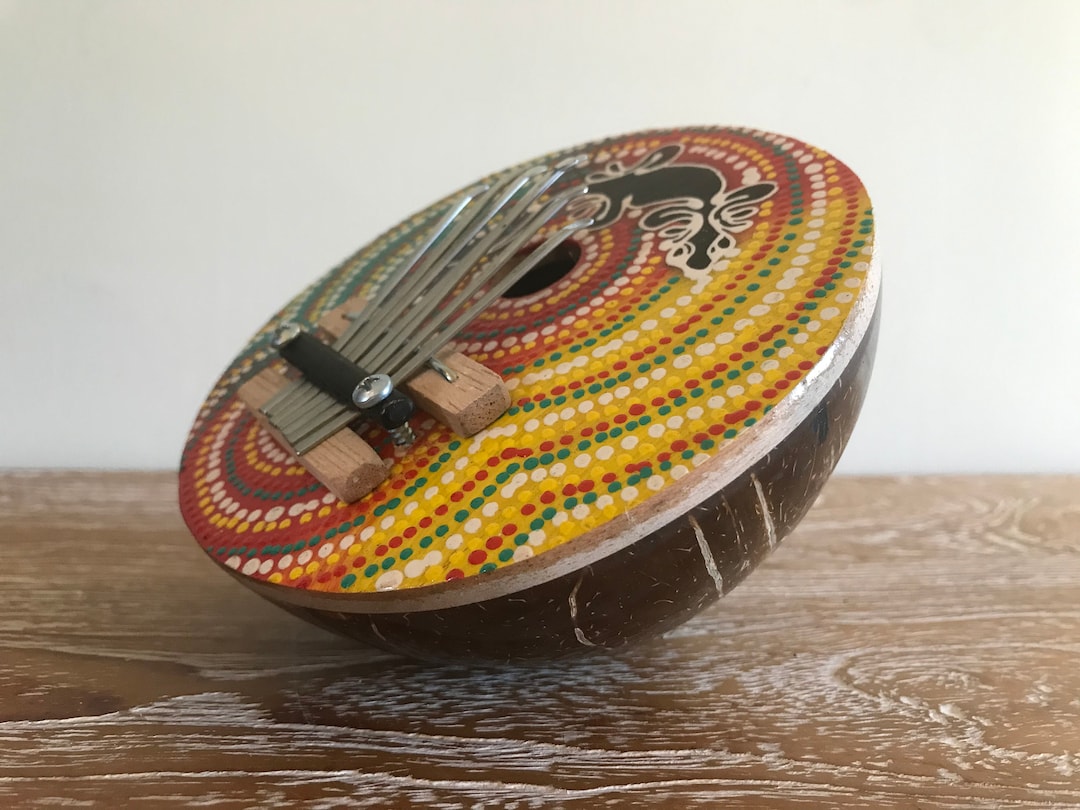 7 Key Finger Piano Kalimba Coconut Shell Thumb Musical Instrument Hand ...