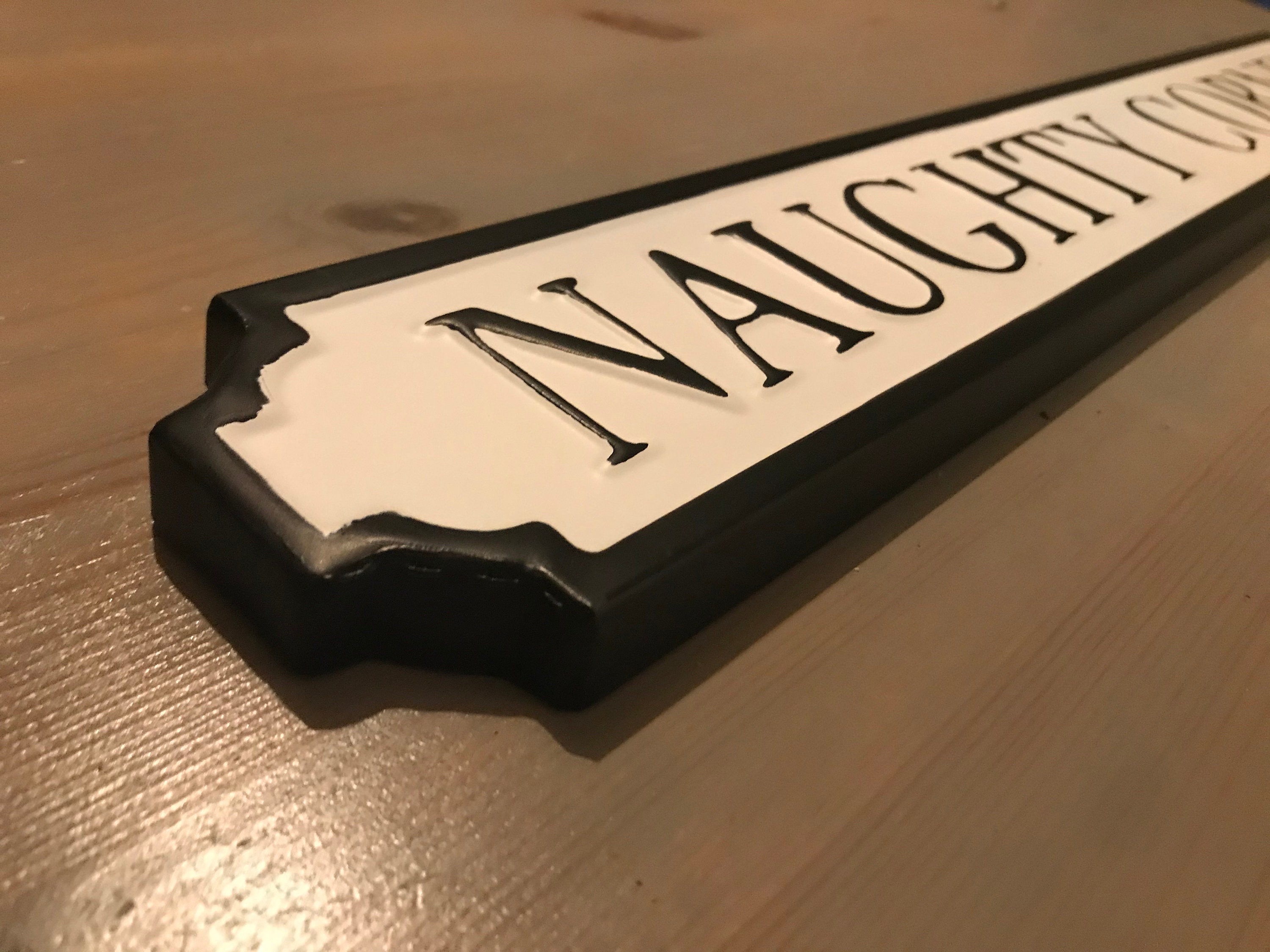 Naughty Corner Road Sign Vintage Road Street Sign Retro Metal Children ...