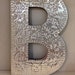 20cm A-Z Aluminium and Wood Letter Wall Hanging Alphabet Names Initials ...