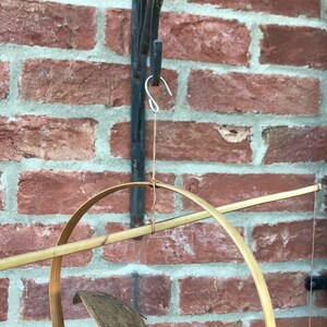 Handmade Wooden Bamboo Coconut Flyng Duck Wind Chime Garden Mobile ...
