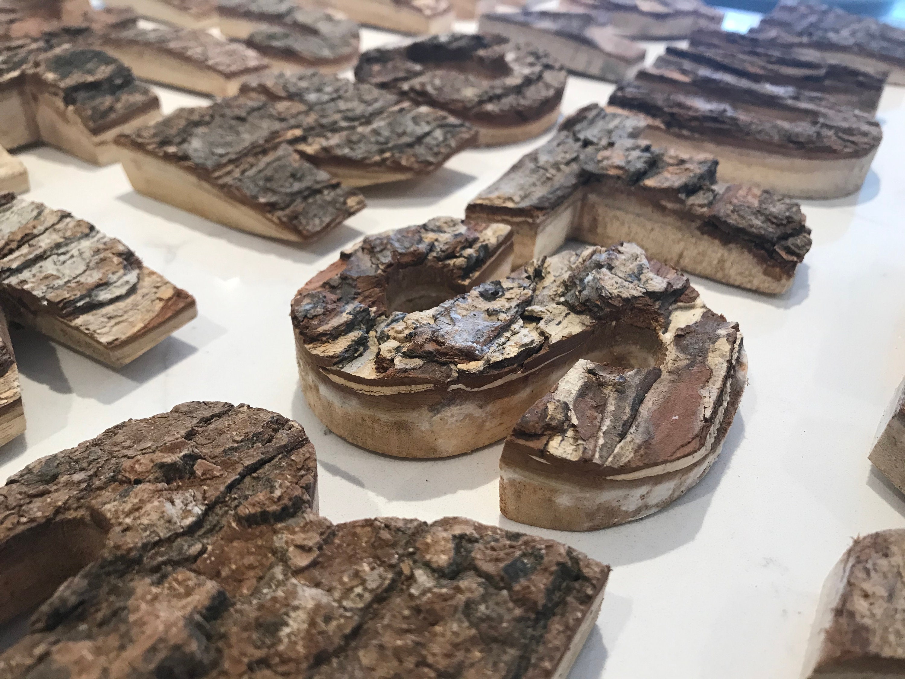 Rustic Bark Wooden Tree Trunk Letters Alphabet A-Z Wood Wall - Etsy