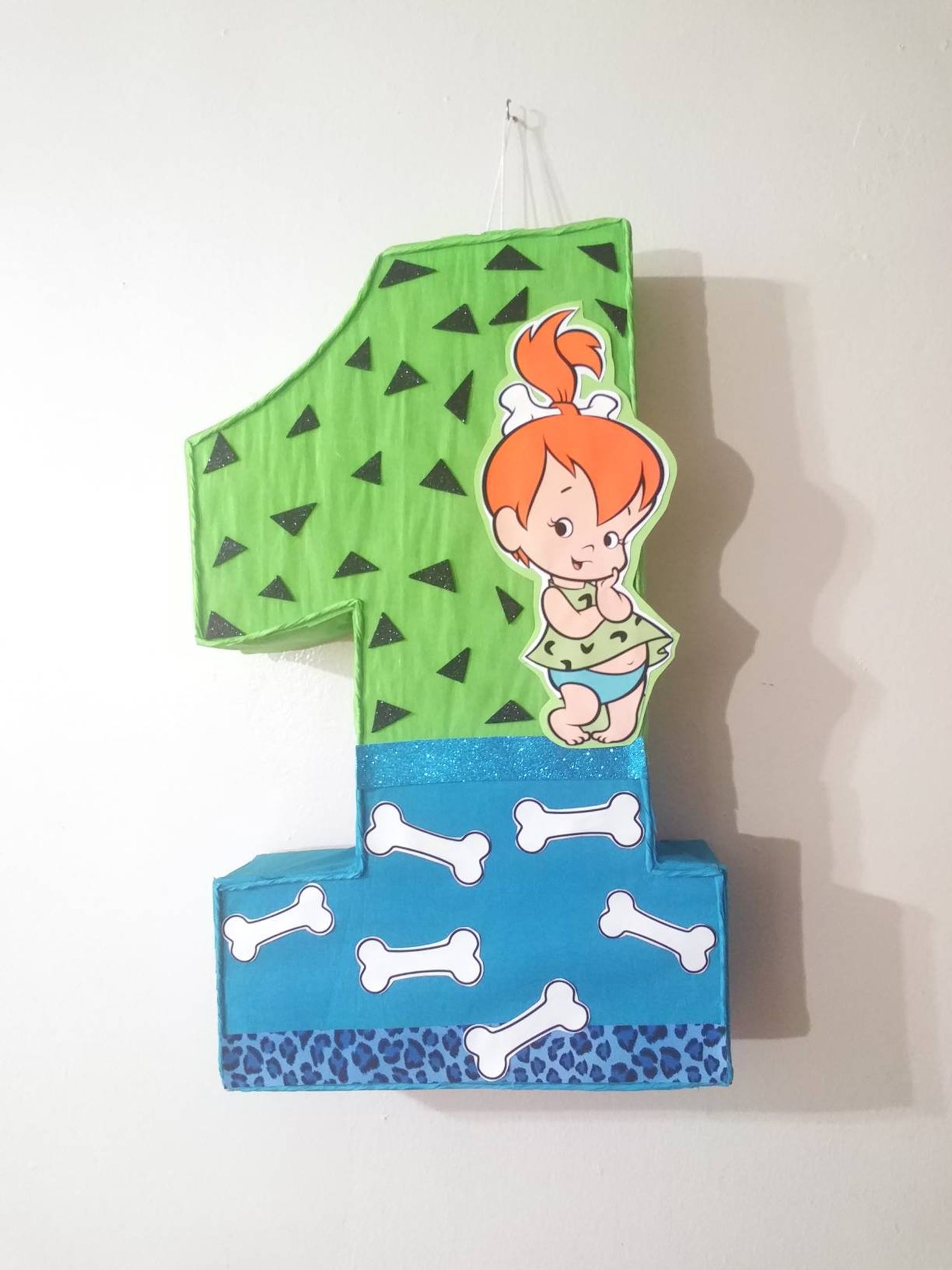 Pebbles Pinata Bam Bam Pinata Inspired Number 1 Pebbles Pinata ...