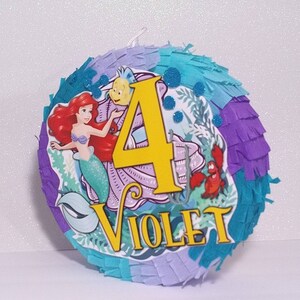 The Little Mermaid Pinata Personalized Mermaid Pinata Flounder Pinata ...