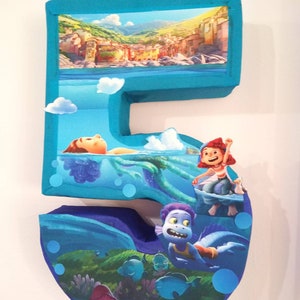 Number Luca Party, Luca Pinata Inspired Luca Birthday Party Lucca Party ...