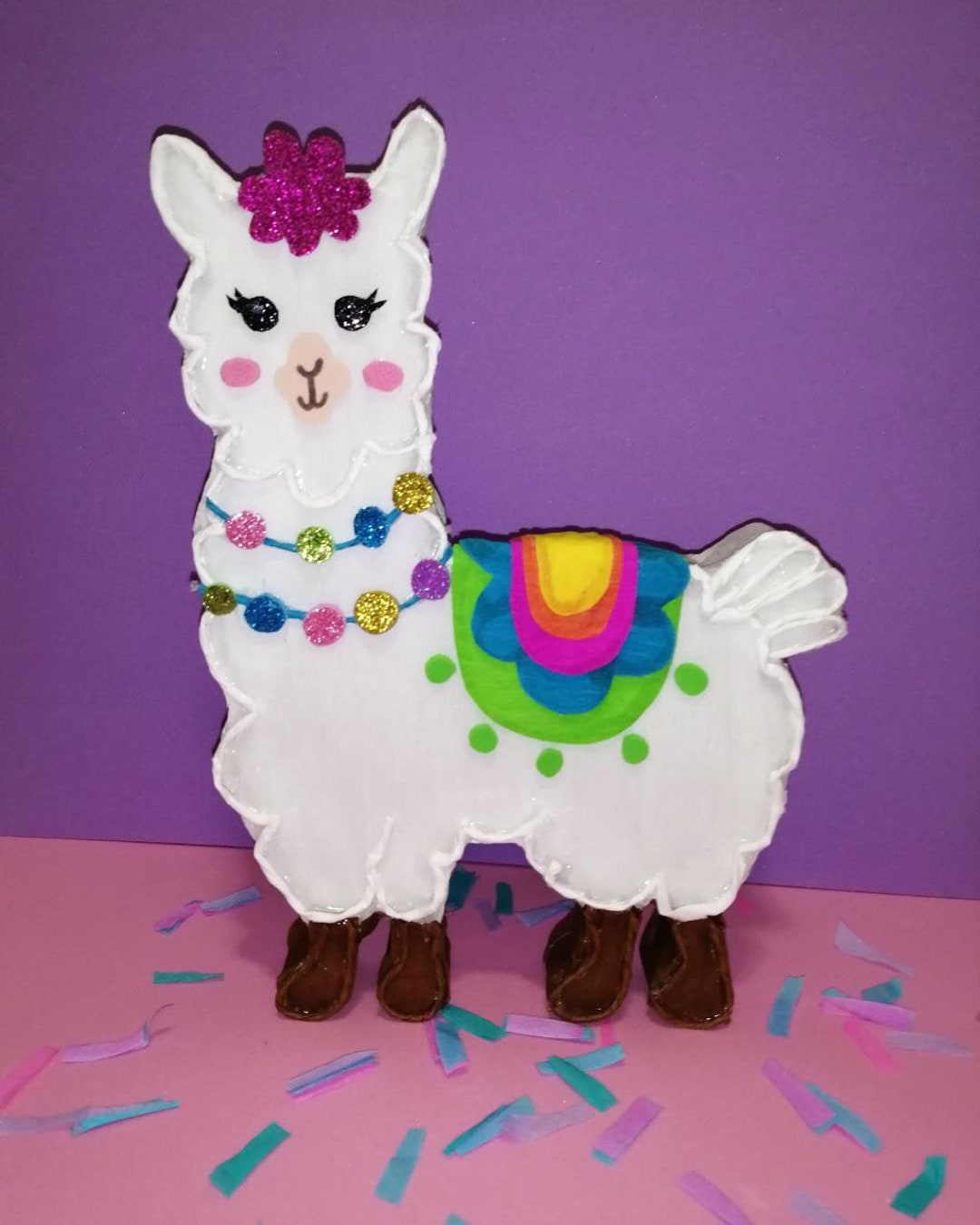 Llama Pinata, Colorful Llama Pinata - Etsy