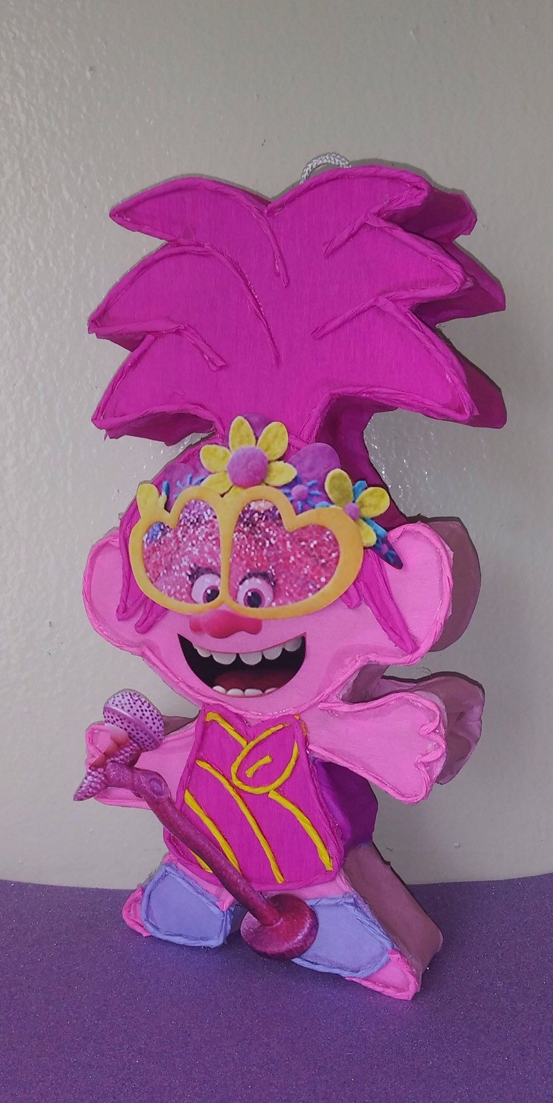 Poppy Pinata Trolls Pinata Trolls Party Themed Trolls Birthday - Etsy