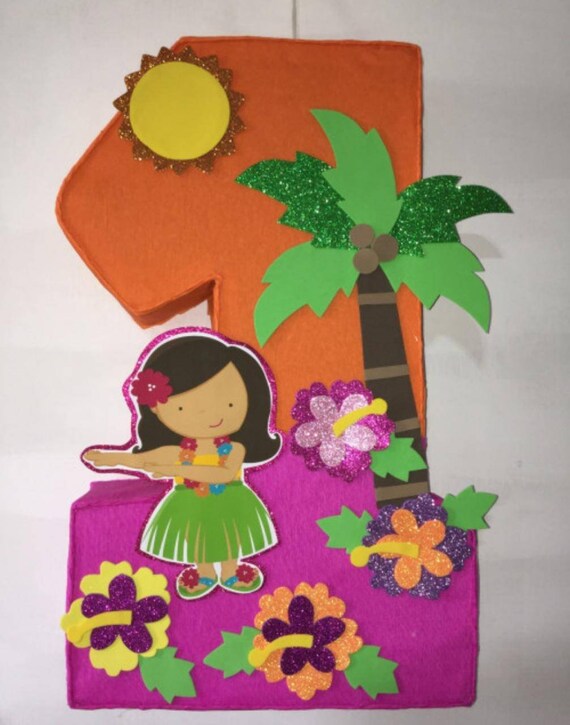 Hawaii Party Pinata Hawaiian Birthday Party Hawaii Birthday - Etsy