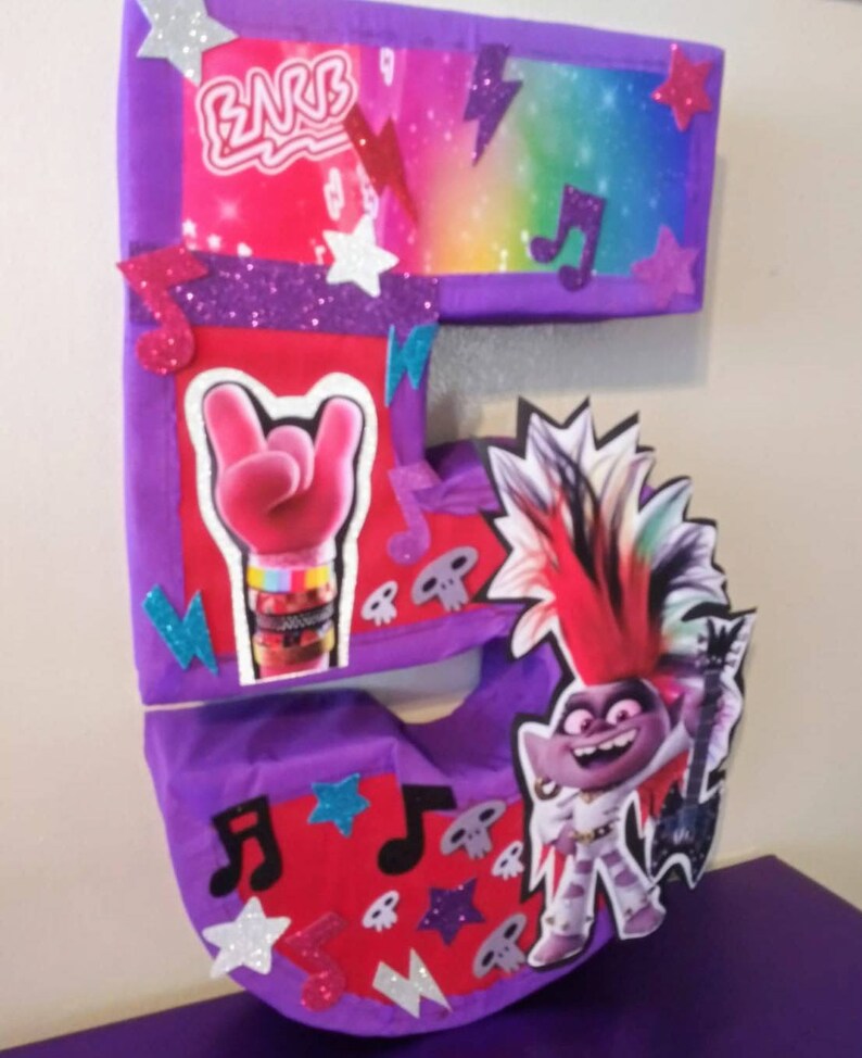 Number Queen Barb Pinata Trolls Pinata Trolls Party Themed - Etsy