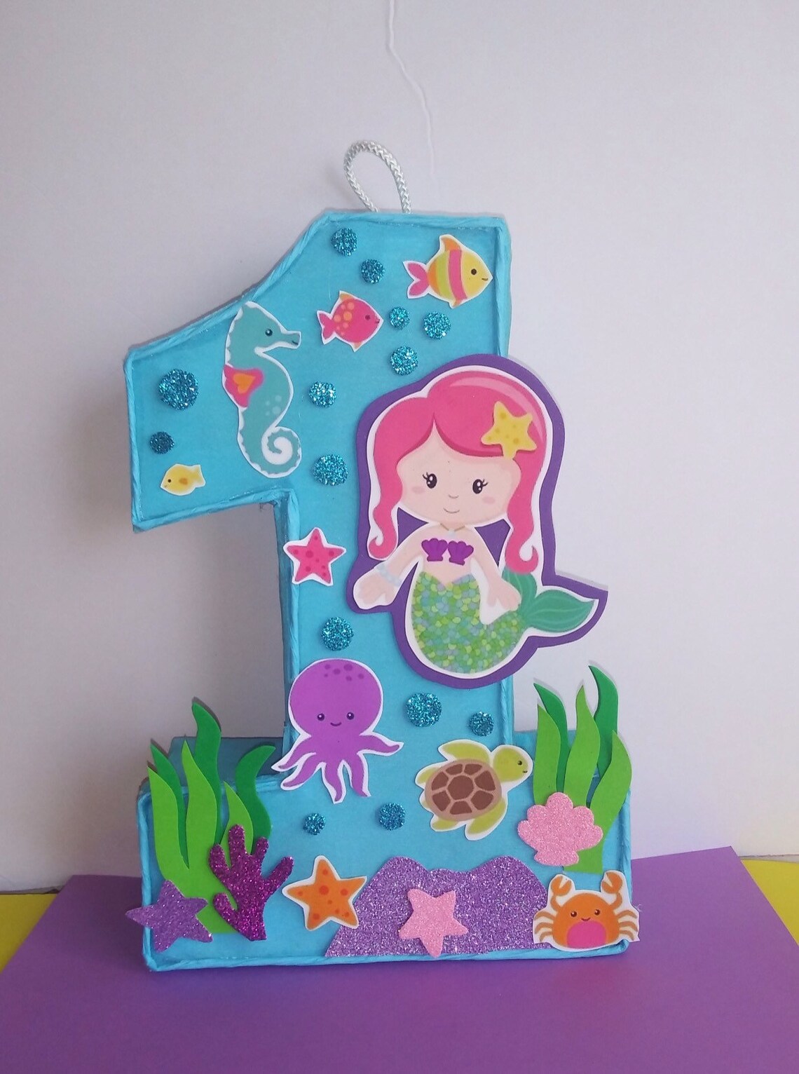 Mermaid Pinata Mermaid Birthday Party Mermaid Number Pinata - Etsy