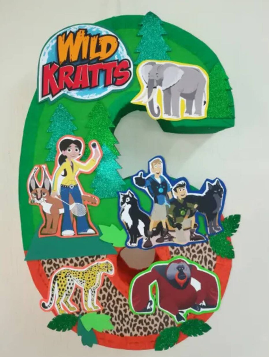 Number Wild Kratts Pinata Birthday Party Wild Kratts Party - Etsy