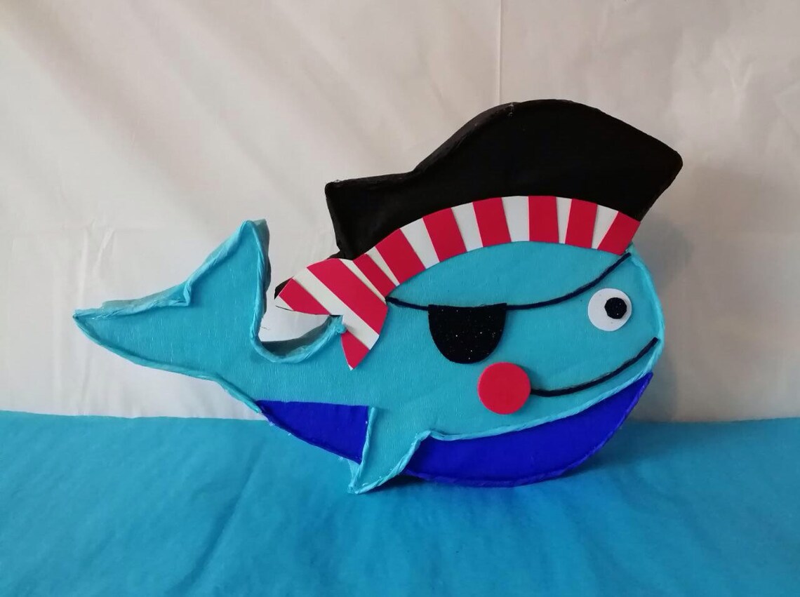 Pirate Whale Pinata Whale Pirate Birthday Party Pirates - Etsy
