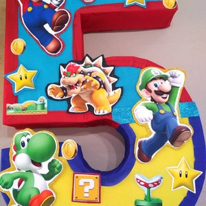 Mario Bros Pinata Inspired Mario Bros Birthday Party Mario Bros ...