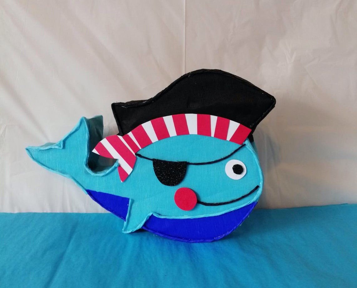 Pirate Whale Pinata Whale Pirate Birthday Party Pirates - Etsy