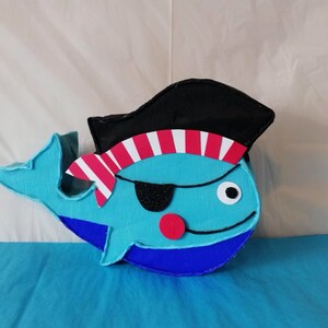 Pirate Whale Pinata, Whale Pirate Birthday Party, Pirates Birthday ...