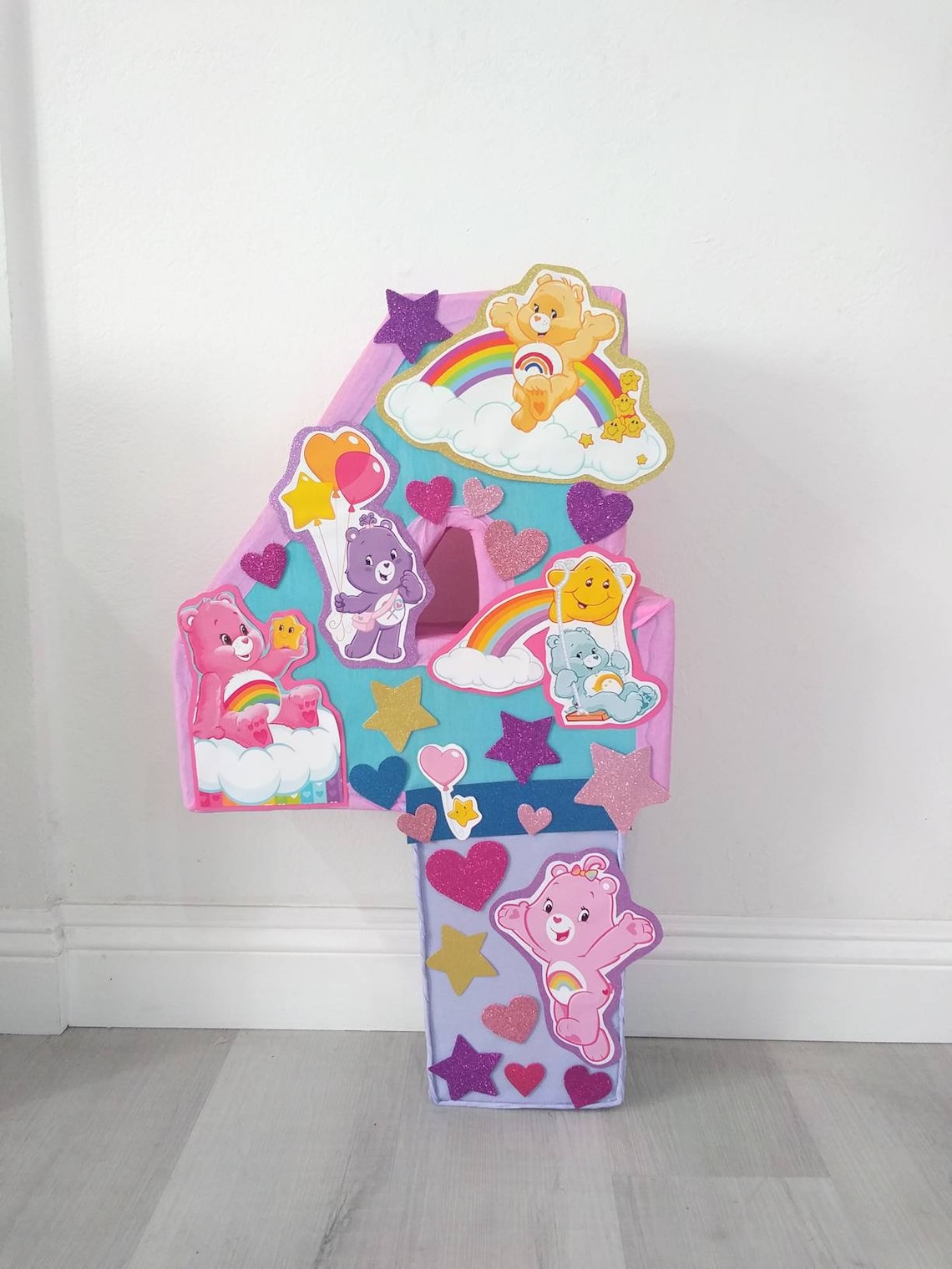 The Care Bears Pinata the Care Bears Number Pinata the Care - Etsy