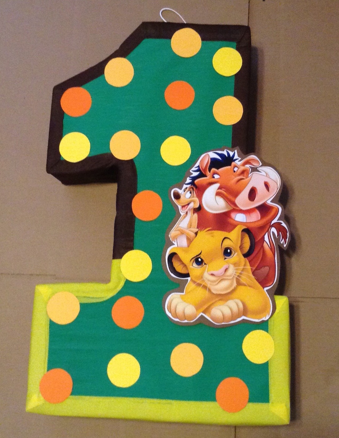 Number One the Lion King Pinata, the Lion King Birthday Party, Simba ...