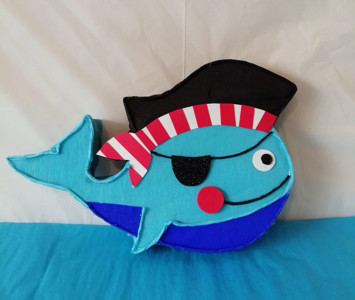 Pirate Whale Pinata Whale Pirate Birthday Party Pirates - Etsy