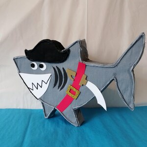 Shark Pinata, Shark Pirate Birthday Party, Pirate Shark Birthday ...