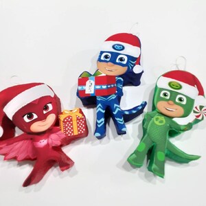 Pj Mask Ornaments Inspired Pj Mask Ornament Pj Mask Mini Pinatas Pj ...