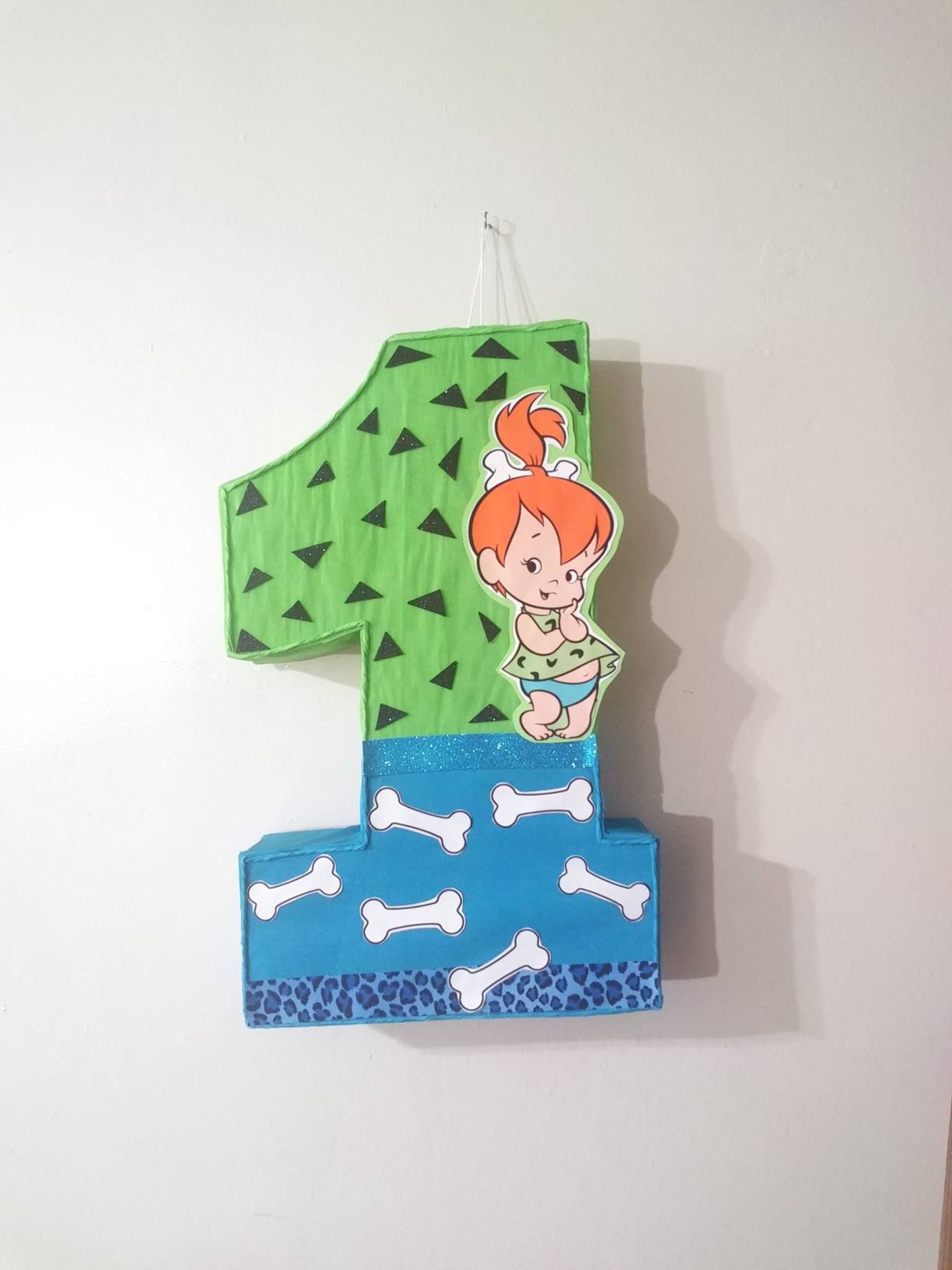 Pebbles Pinata Bam Bam Pinata Inspired Number 1 Pebbles Pinata ...
