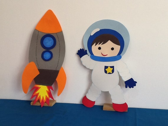 Space Rocket Stand up Decoration Space Rocket Birthday Party - Etsy