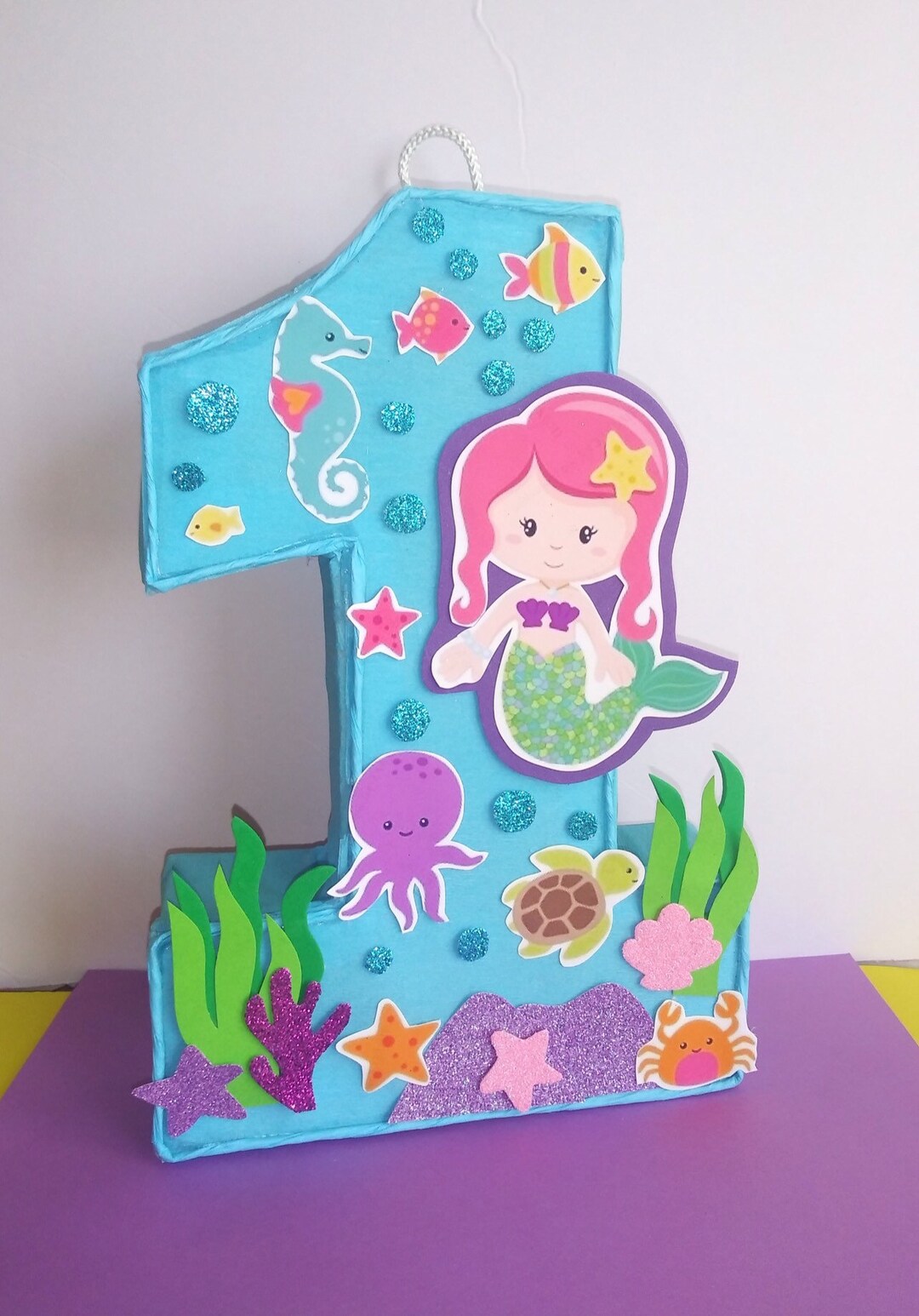 Mermaid Pinata Mermaid Birthday Party, Mermaid Number Pinata Mermaids ...