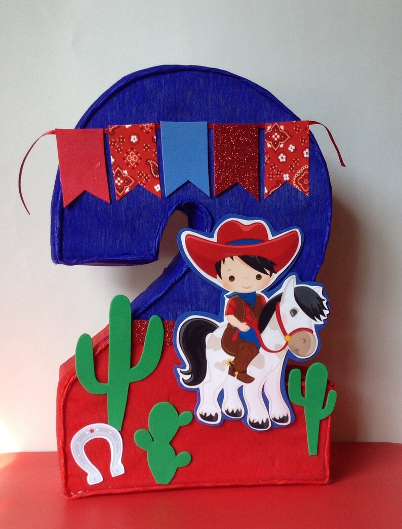 Cowboy Pinata Cowboy Birthday Party Wester Birthday Party | Etsy