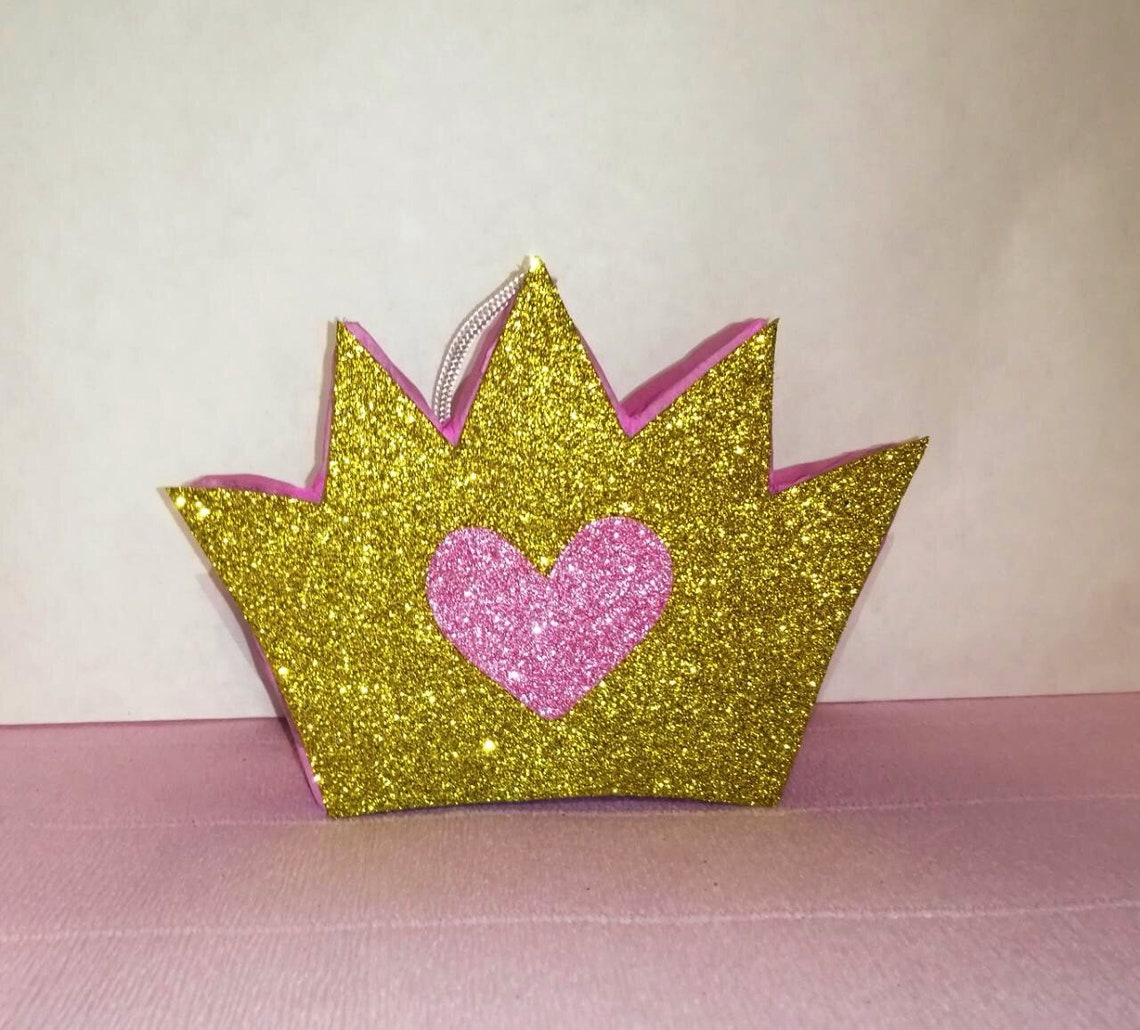 Crown Princess Pinata Crown Gold and Pink Birthday Party - Etsy
