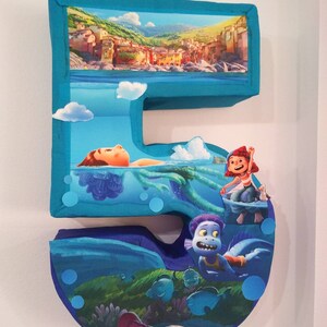 Number Luca Party, Luca Pinata Inspired Luca Birthday Party Lucca Party ...