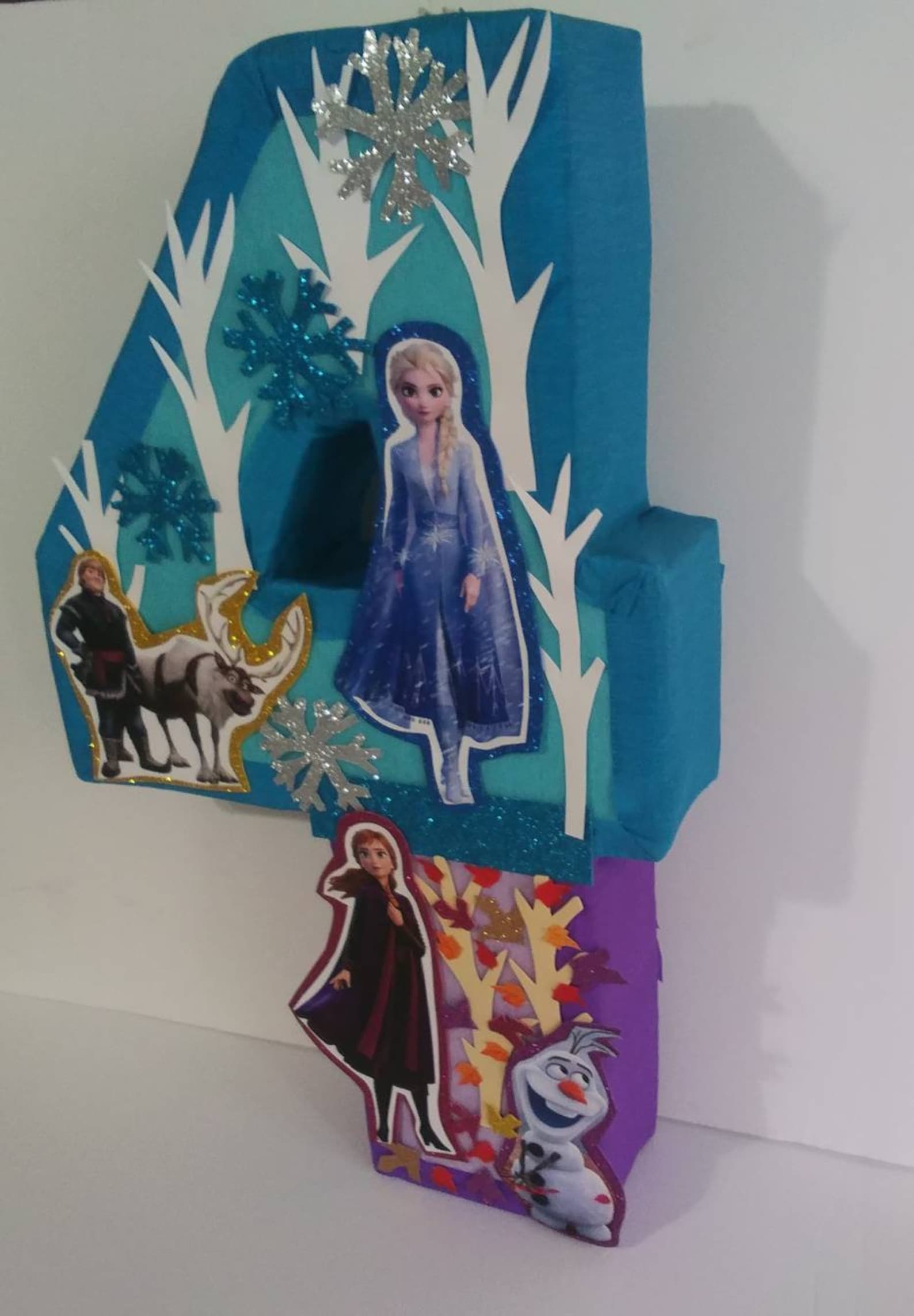 Frozen Pinata Number 4 Frozen 2 Pinata Frozen 2 Birthday - Etsy