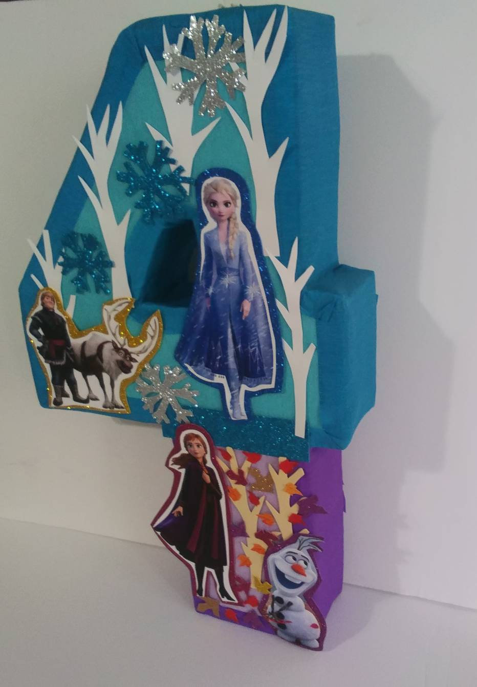 Frozen Pinata Number 4 Frozen 2 Pinata Frozen 2 Birthday - Etsy