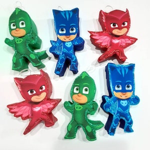Pj Mask Ornaments Inspired Pj Mask Ornament Pj Mask Mini Pinatas Pj ...
