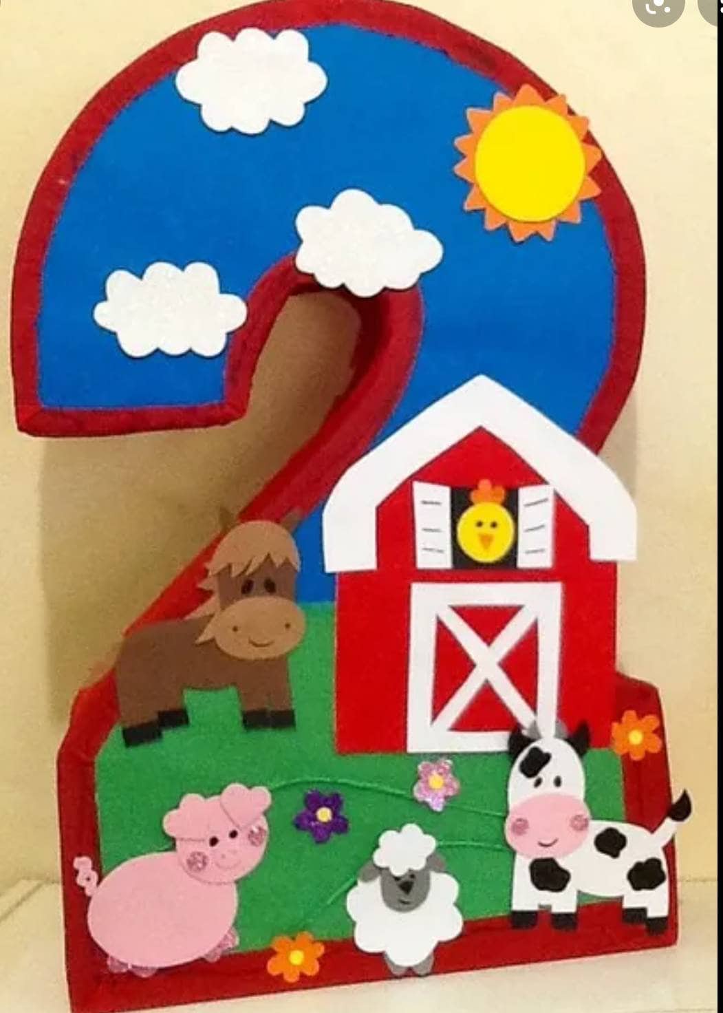 Number Farm Pinata Farm Birthday Party Farm Birthday Party Barn ...