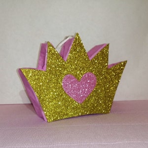 Crown Princess Pinata, Crown Gold and Pink Birthday Party, Princess ...