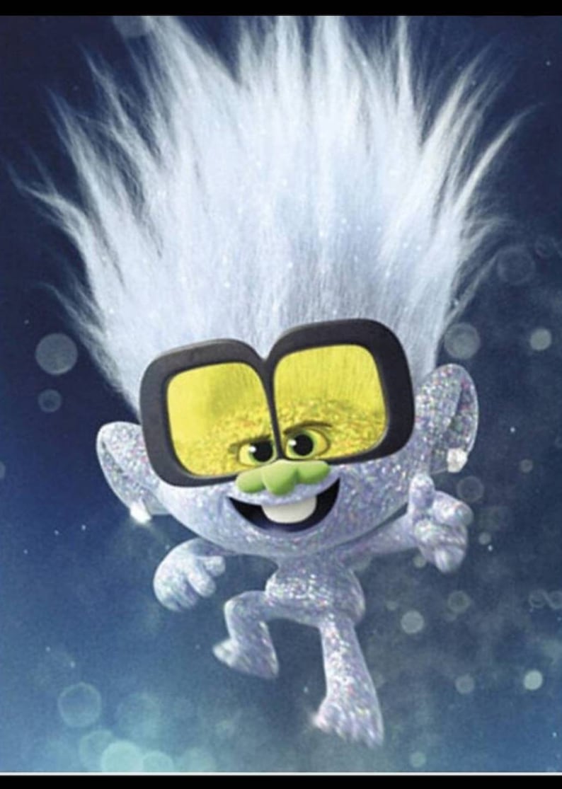 Tiny Diamond Trolls Pinata Inspired Trolls Party Themed Trolls Birthday ...